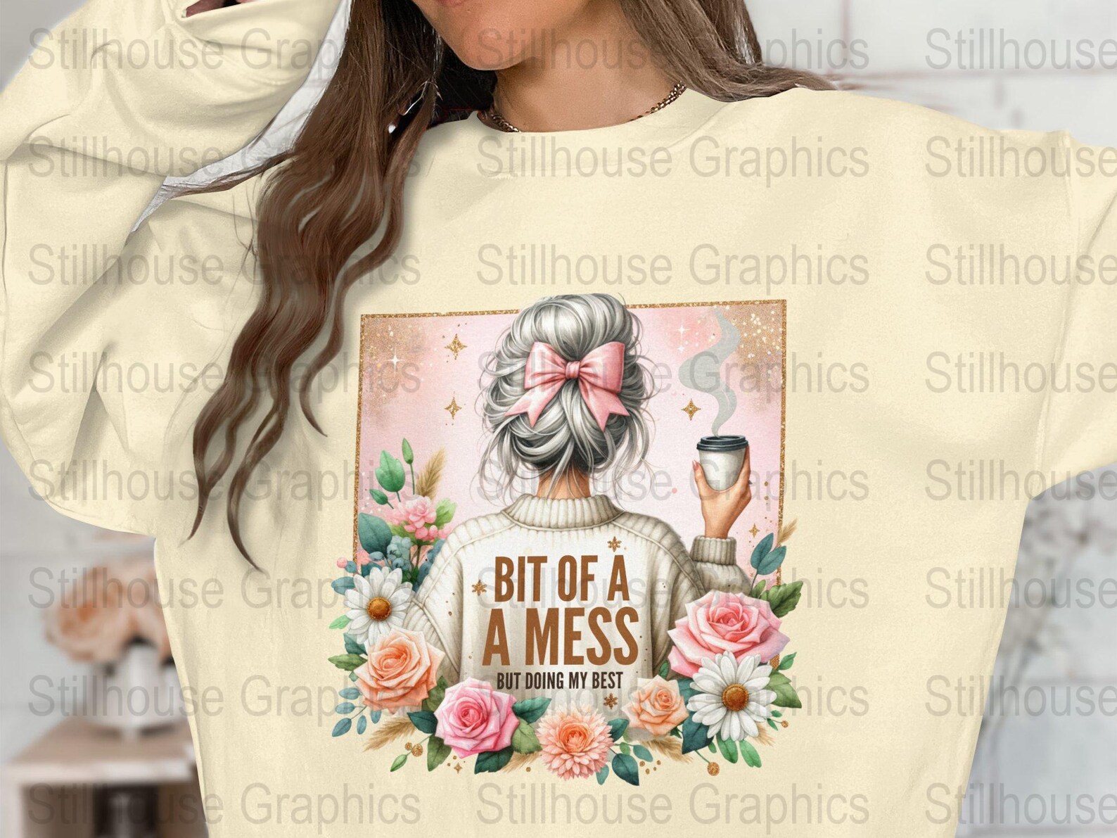 Bit of a Mess but Doing My Best PNG Sublimation Design Instant Digital ...
