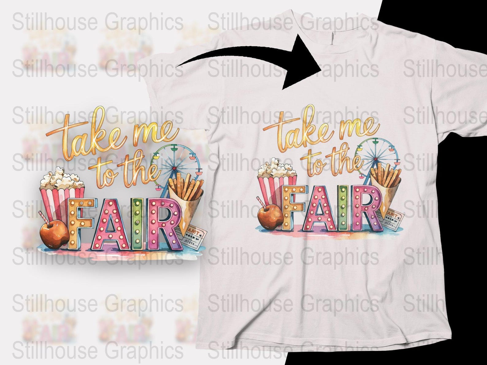 Take Me to the Fair Sublimation Design PNG Digital Download , County ...