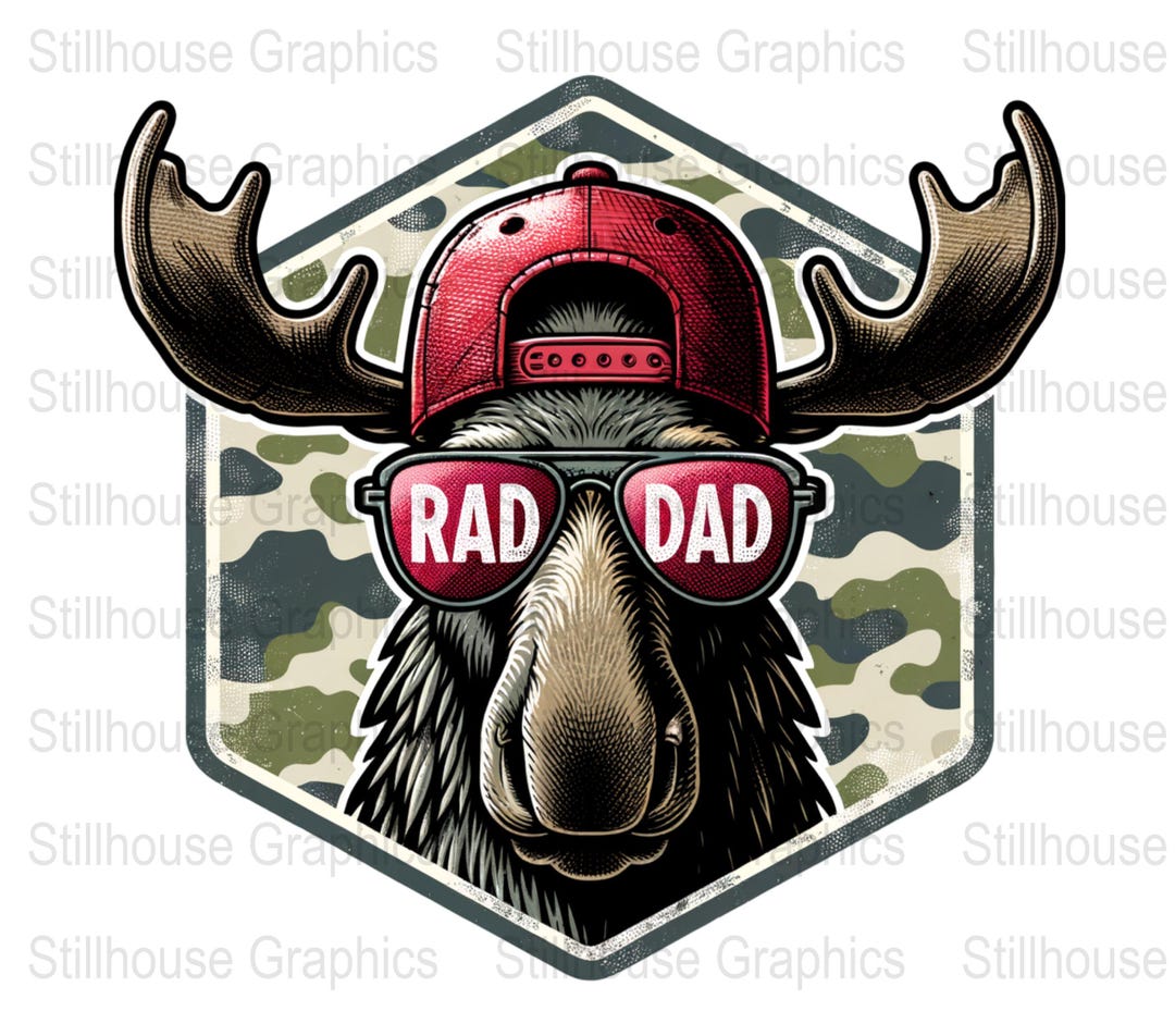 Rad Dad Png, Camo Dad Png, Cool Dad Sublimation Design, Funny Raccoon ...