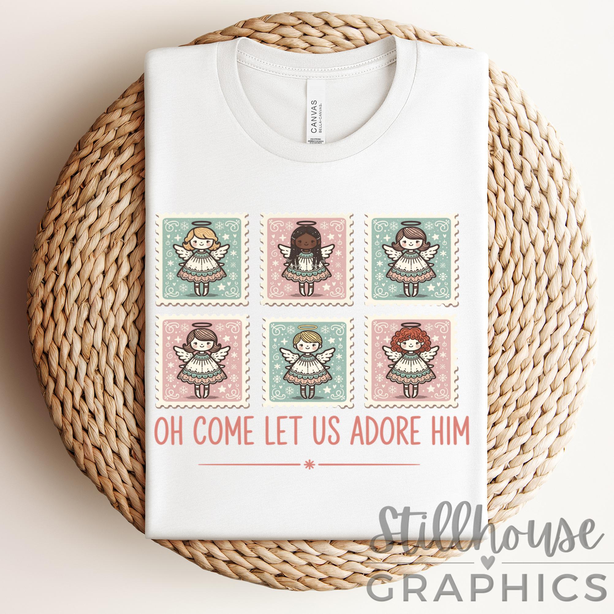 Christmas Angel Doodle Stamp Pngs, Retro Coquette Christmas Clipart ...