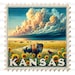 Kansas Stamp State PNG, Vintage Stamp Sublimation Design, USA State ...