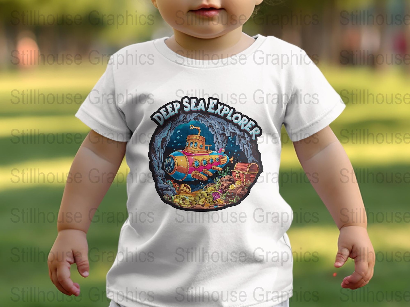 Sublimation Design, Deep Sea Explorer, Underwater Adventure Art ...