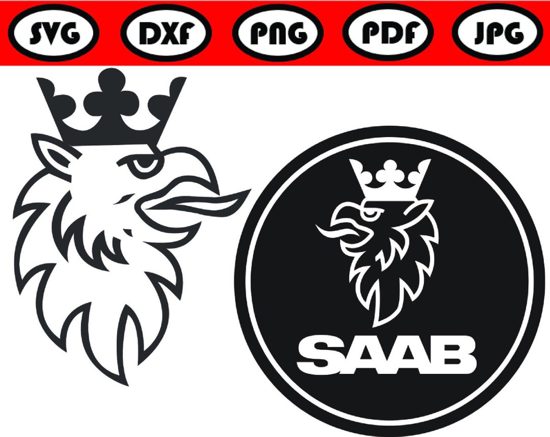 Saab Logo, Saab SVG DXF Files, Digital Download, Vector File, Svg Cut ...