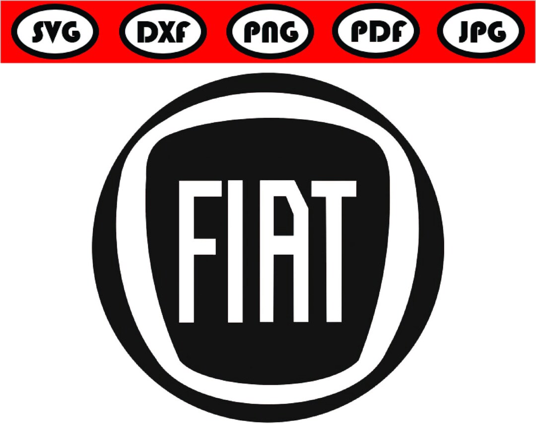 Fiat Logo, Fiat SVG DXF Files, Digital Download, Vector File, Svg Cut ...