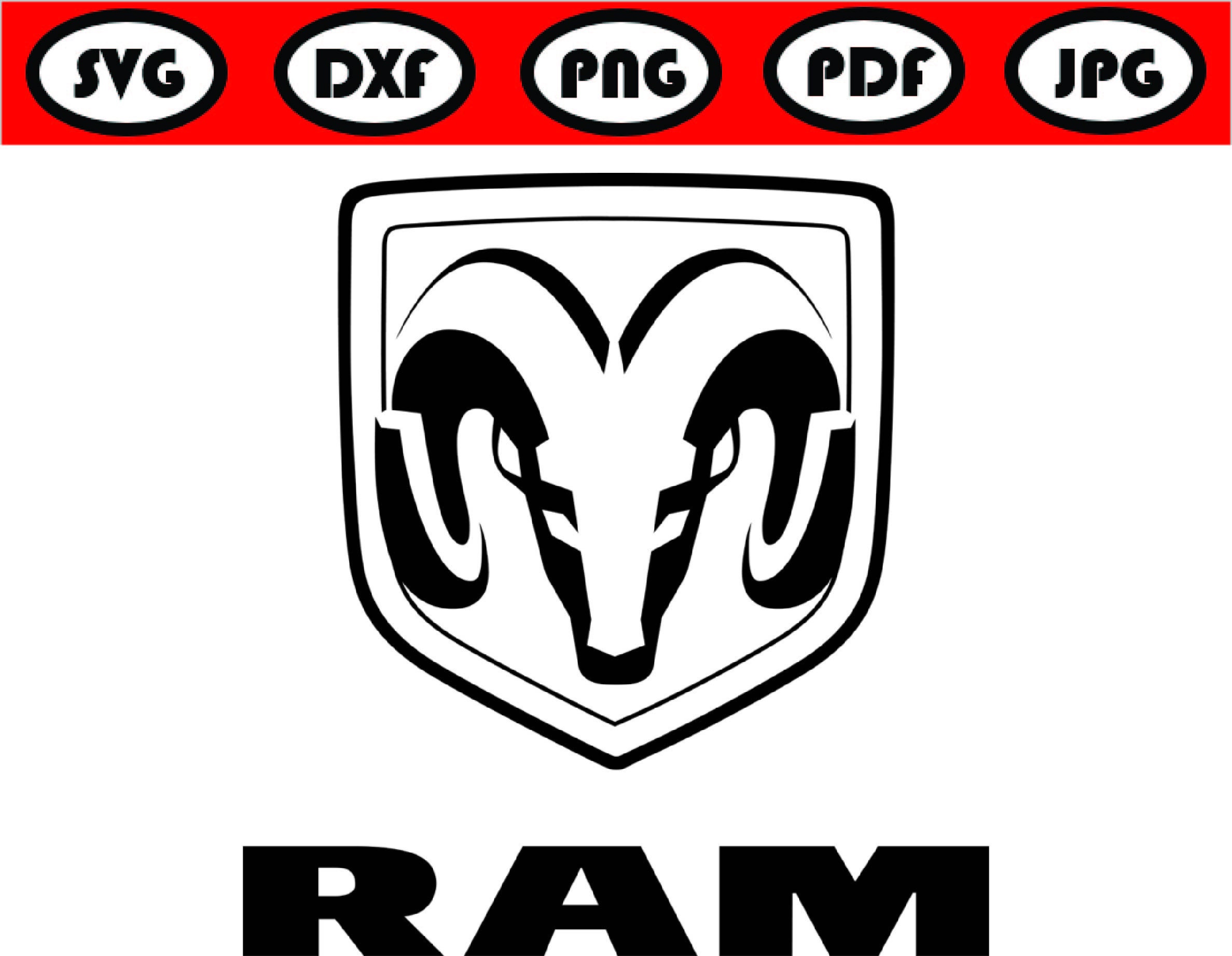 RAM Logo, Ram SVG DXF Files, Digital Download, Vector File, Svg Cut ...