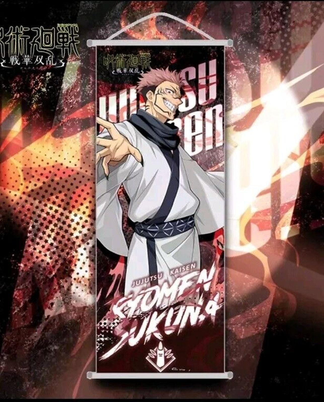 Jujutsu Kaisen JJK Sukuna Anime Wall Scroll Poster 30 by 70 Cm - Etsy