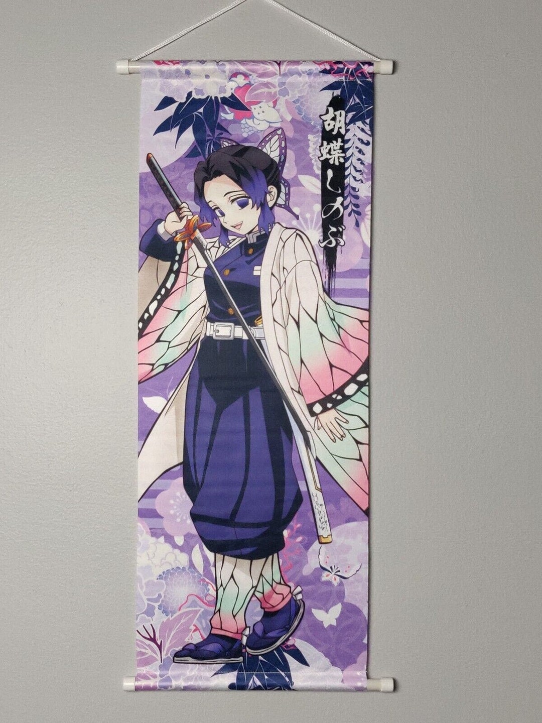 Demon Slayer Shinobu Anime Wall Scroll Poster 30 by 70 Cm U.S. Seller ...
