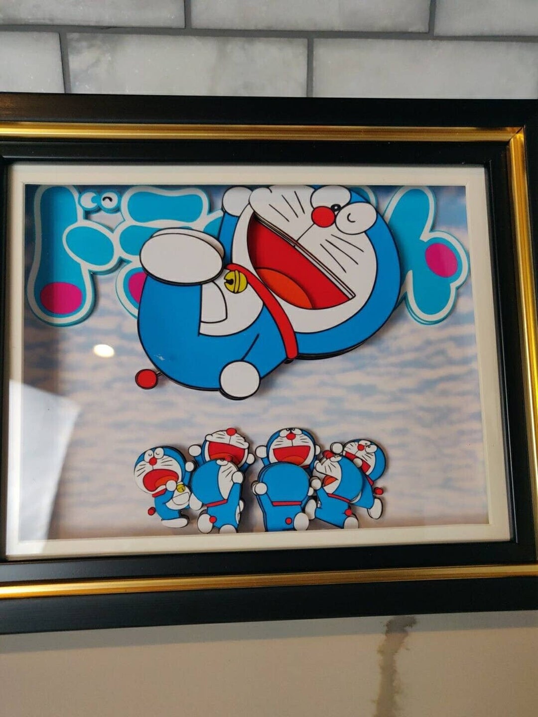 Classic Japanese Animation Doraemon 3D Frame Paper Art 7.5 by 9 Inch - Etsy