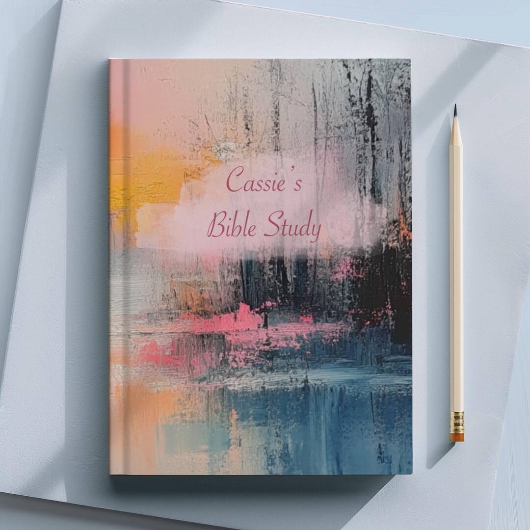 Custom Bible Study Journal With Oil Painting Background | Personalized ...