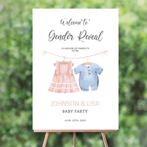Welcome Sign Template, Gender Revealing Welcome Sign Board, Editable ...