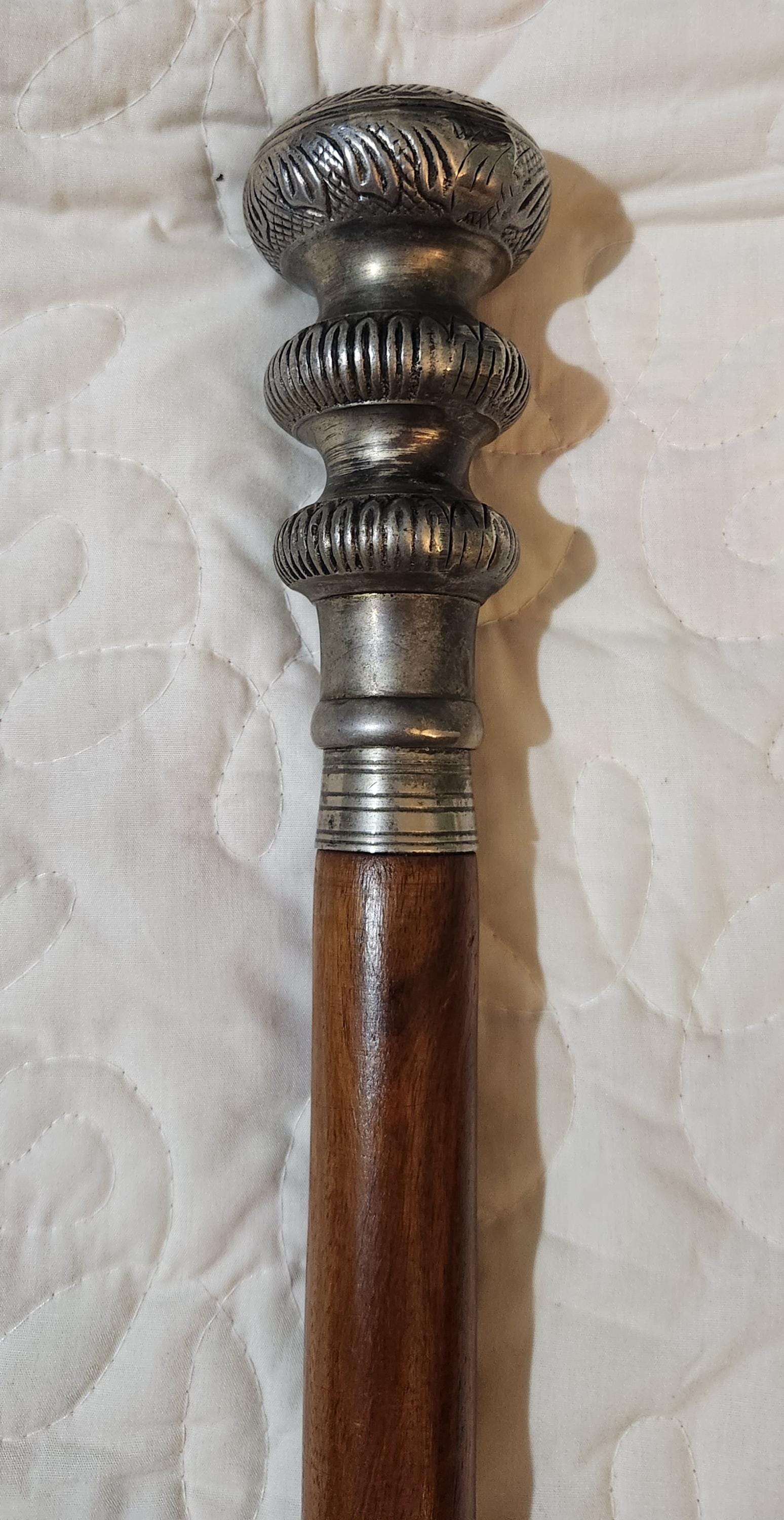 Antique Walking Stick Gadget Presentation Cane Edwardian Victorian ...