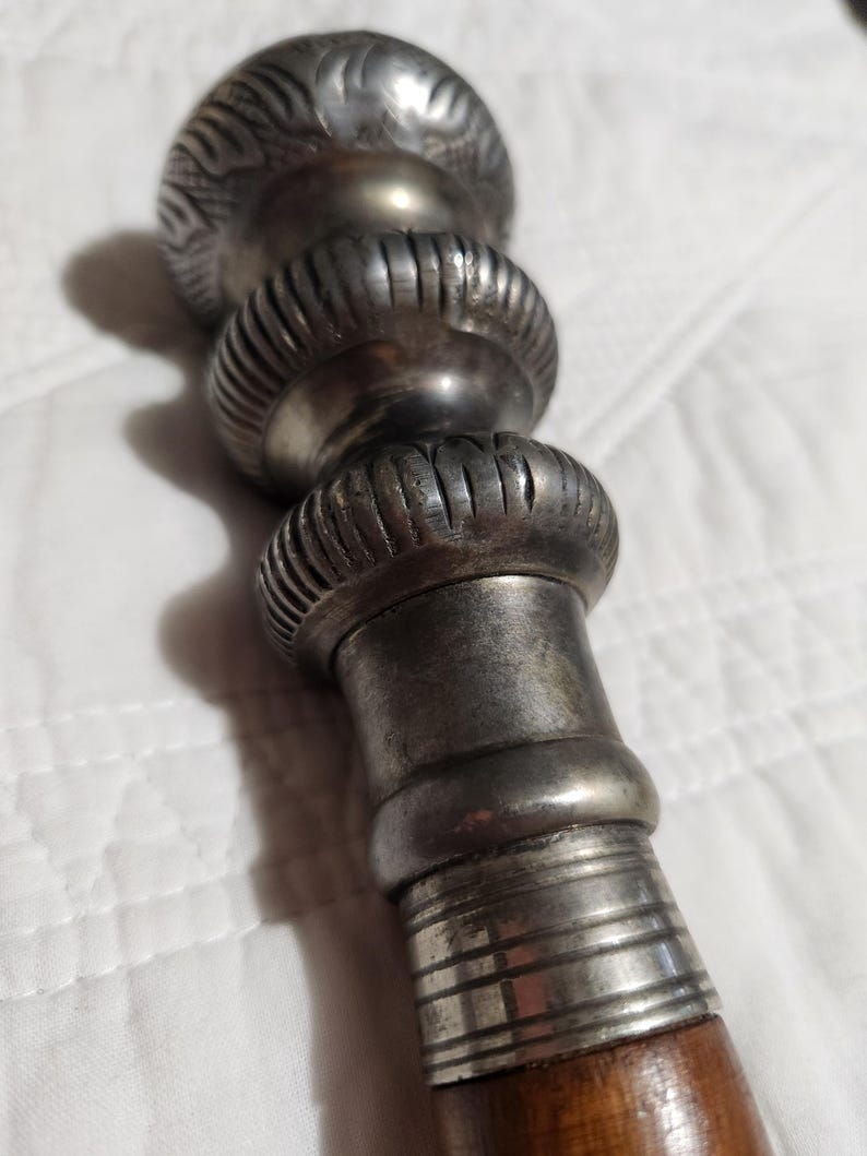 Antique Walking Stick Gadget Presentation Cane Edwardian Victorian ...