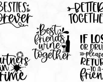 Friendship Svg Bundle, Friends Svg, Best Friends Svg, Friendship Svg ...