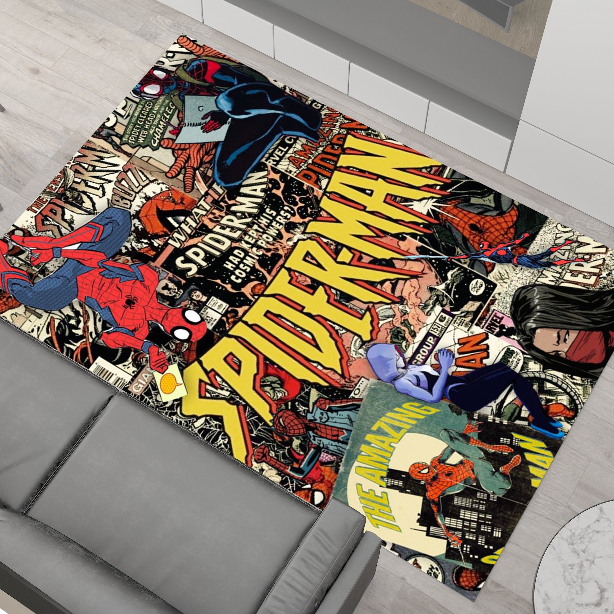 Amazing Spiderman Rug,legend Cartoon Rug,spiderman,movie Comics Rug ...