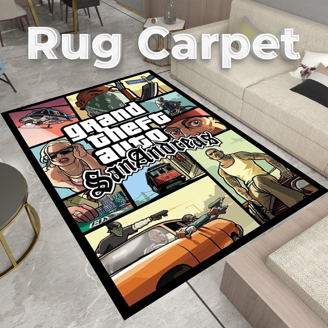 Game Rug, Large Rug, Small Rug, Gta Rug, Kids Rug, Salon Rug, Living ...