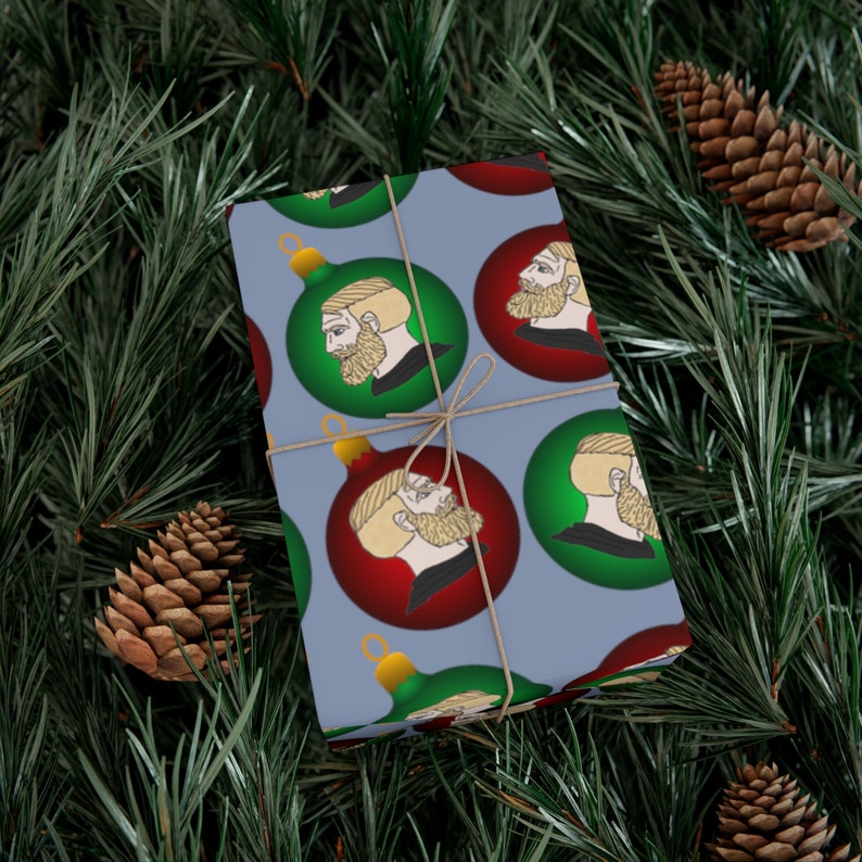 Funny, Meme-inspired chad Face Christmas Gift Wrapping Paper From ...