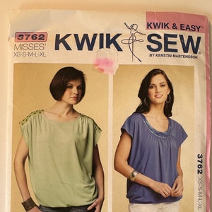Kwik Sew 3762 Top Sewing Pattern Kwik Sew Patterns Uncut and Factory ...
