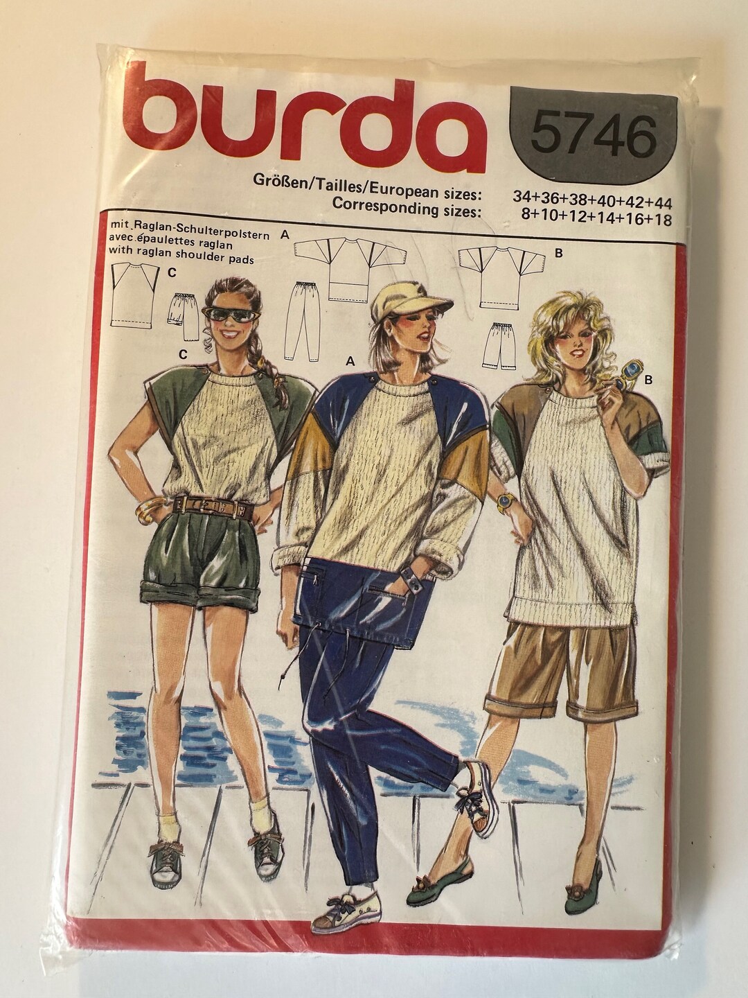 Burda 5746 | Vintage Sewing Pattern | Sewing Pattern | Uncut and ...