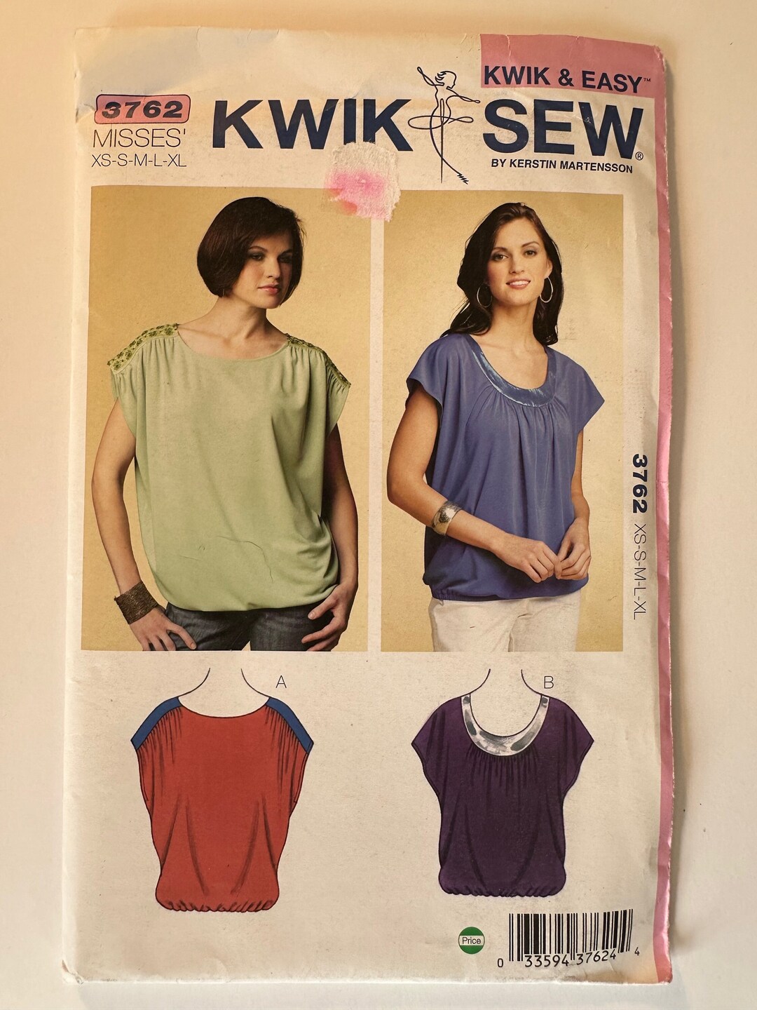 Kwik Sew 3762 | Top Sewing Pattern | Kwik Sew Patterns | Uncut and ...