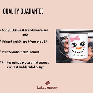 Custom Snowman Face Mug, Personalized Christmas Mugs, Funny Christmas ...