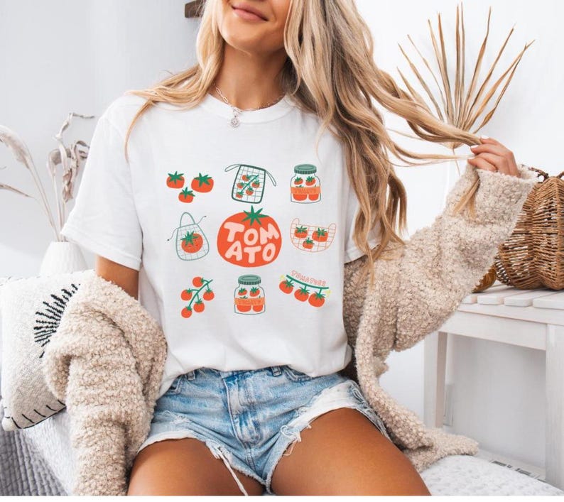 Tomato Shirt, Fruit Shirt, Cherry Tomatoes Shirt, Farmers Market Tshirt ...