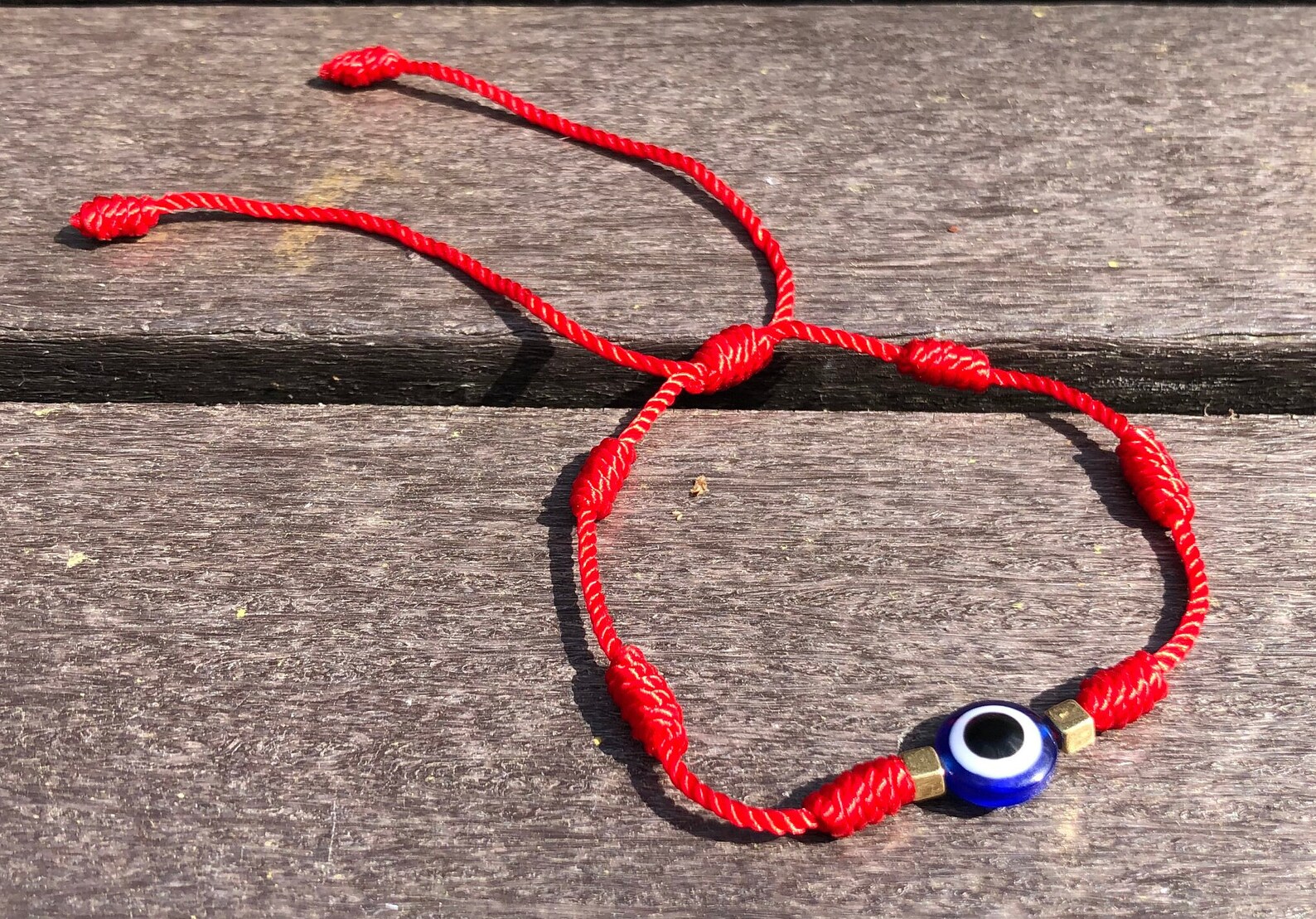 7 Knots Evil Eye Red Protection Bracelet, Lucky Bracelet, Mother Father ...