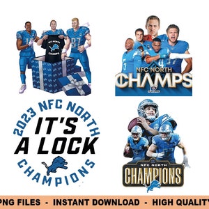 Lions Division Champs 2023 Png, Detroit Lions Nfc North Champions Png, Detroit Lions Nfc North ...