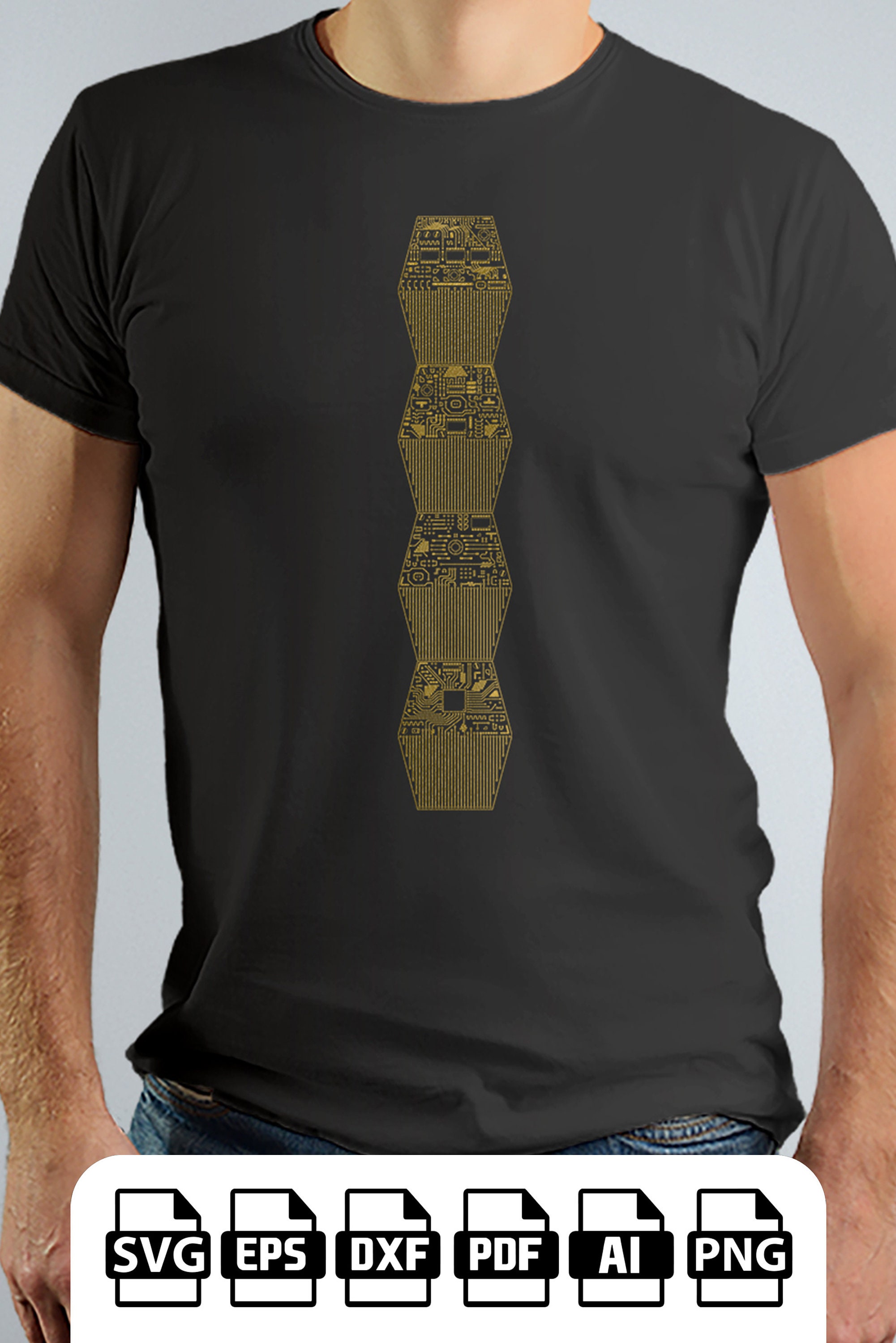 Circuit Pattern Motherboard Technology SVG, DXF, EPS, Ai, - Etsy