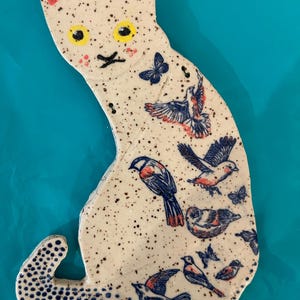 Ceramic Cat Wall Decor - Etsy