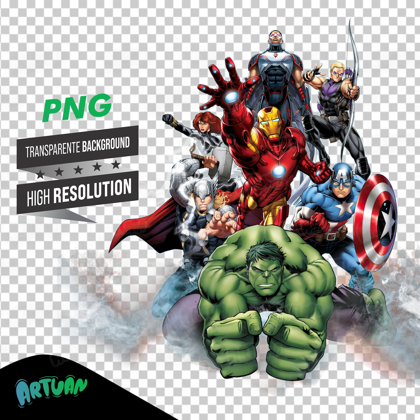 AVENGERS, PNG, HIGH Resolution, Instant Download, Clip Art, File ...