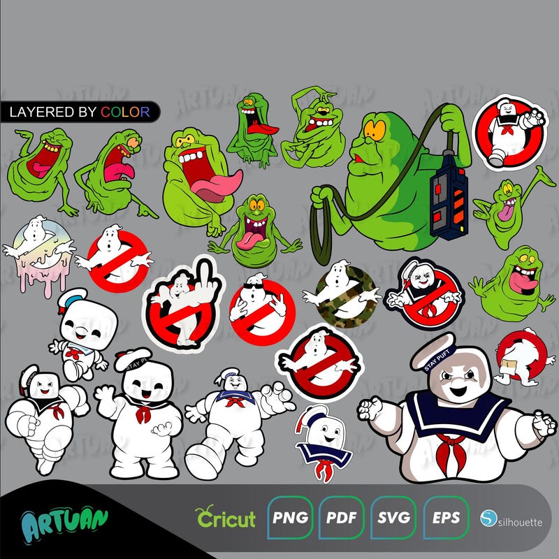 Slimer Face Svg - Etsy