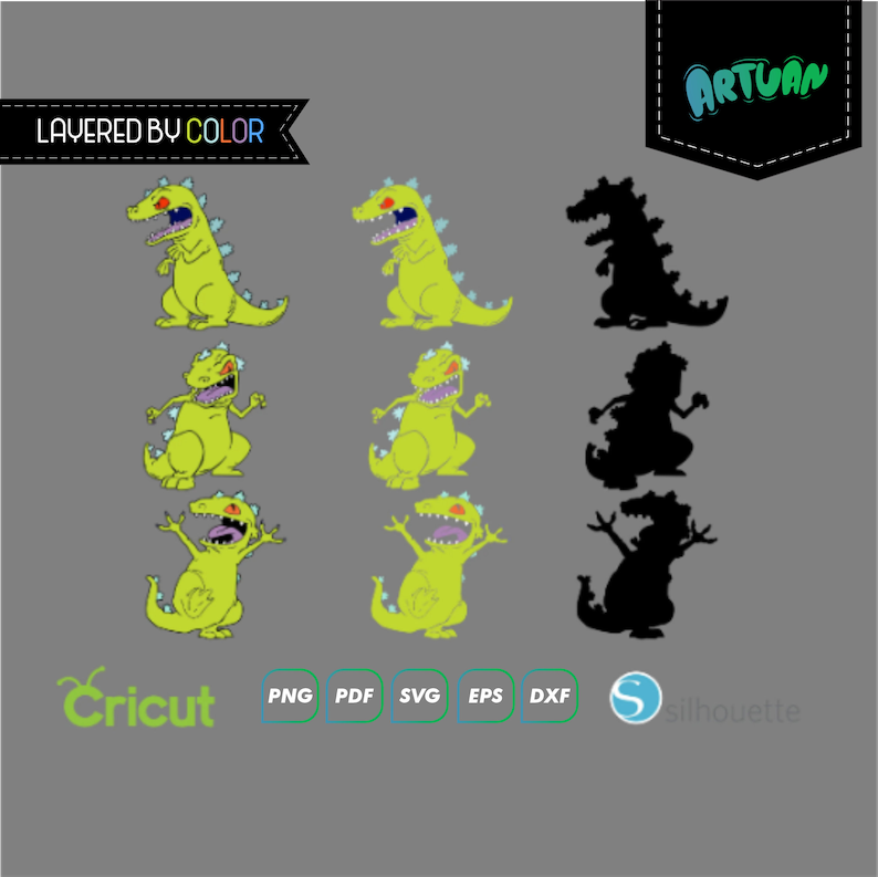 Bundle Reptar RUGRATS ,cricut, Silhouette, Svg, Eps, Pdf, Png, Instant ...