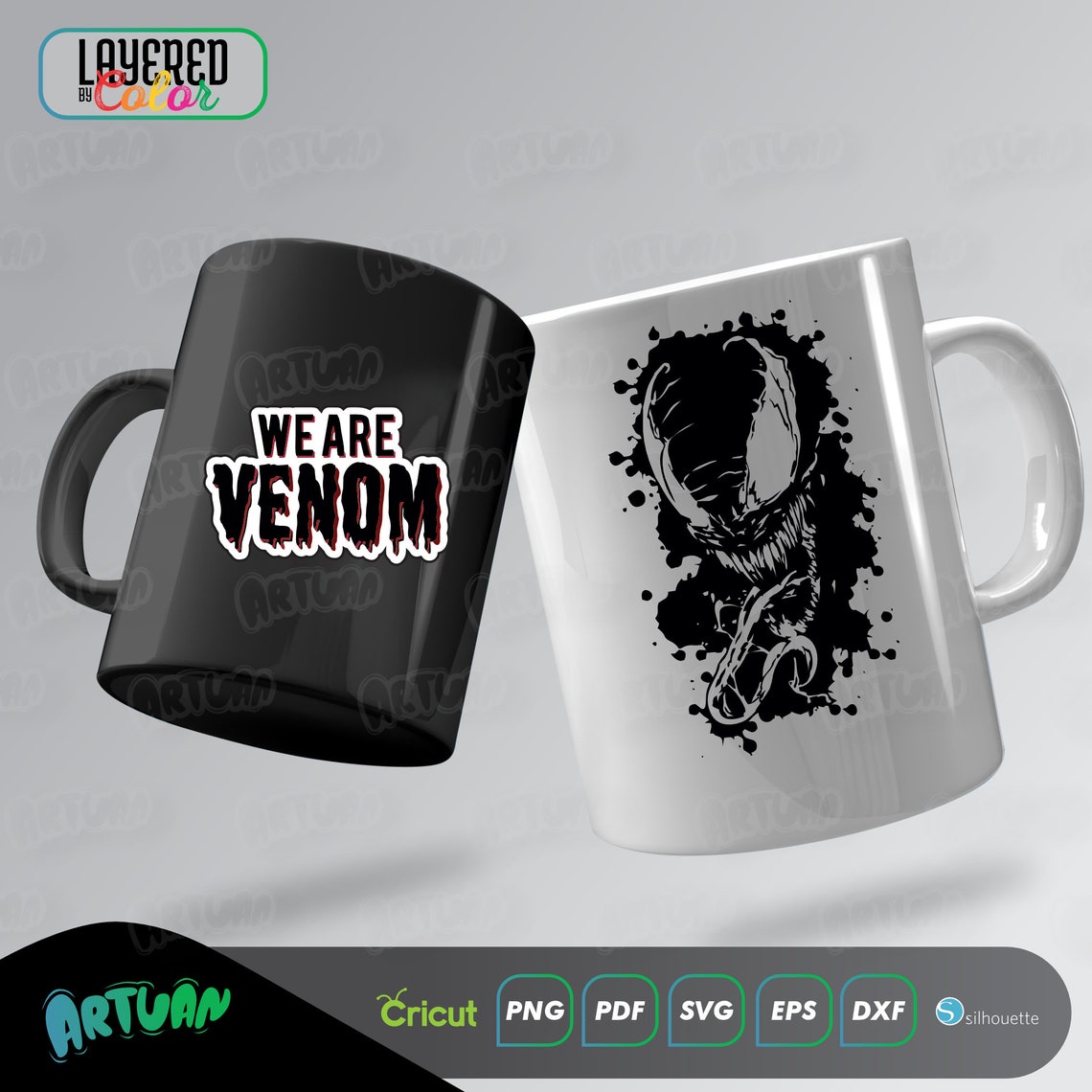 VENOM SVG, DXF, Pdf, Png, Eps, , File Cut , Cricut , Silhouette, High ...