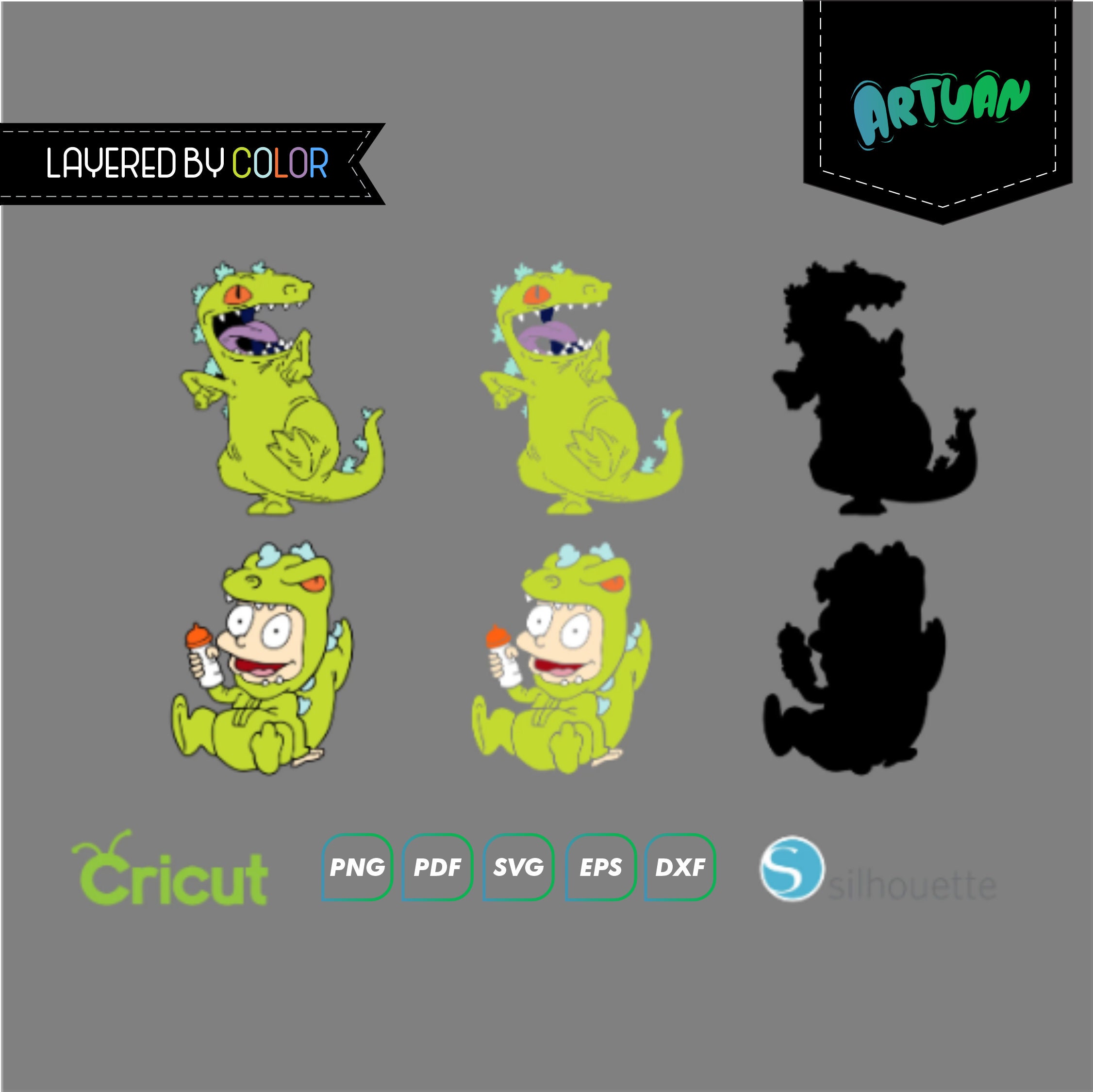 Bundle Reptar RUGRATS ,cricut, Silhouette, Svg, Eps, Pdf, Png, Instant ...