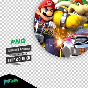 MARIO KART PNG 3468 X 3467 Px Tour, Instant Download, Transparent ...