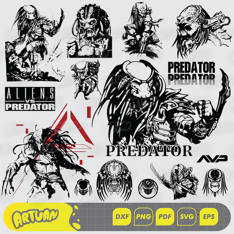 Predator Eps, Png, Svg, Pdf, Dxf, Sublimation File, Cut File, Print T ...