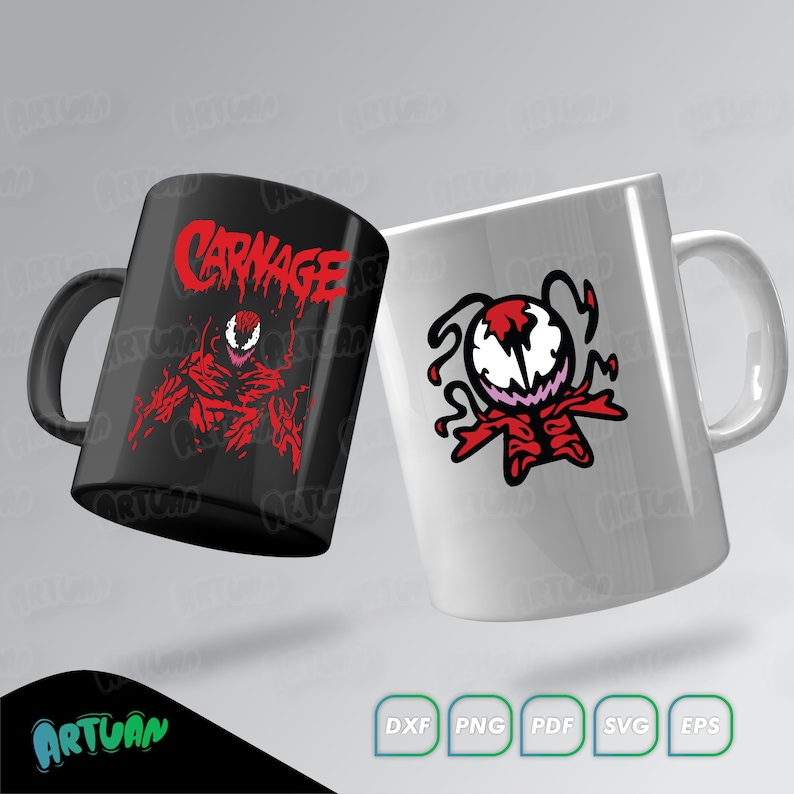 CARNAGE Bundle Dxf, Cricut, Silhouette, Svg, Pdf, Eps, Png, High ...