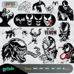 VENOM SVG, DXF, Pdf, Png, Eps, , File Cut , Cricut , Silhouette, High ...