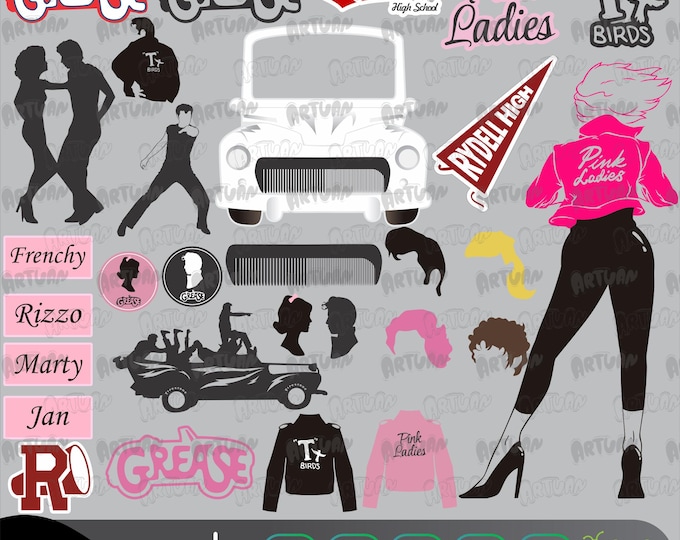 Grease Print - Etsy