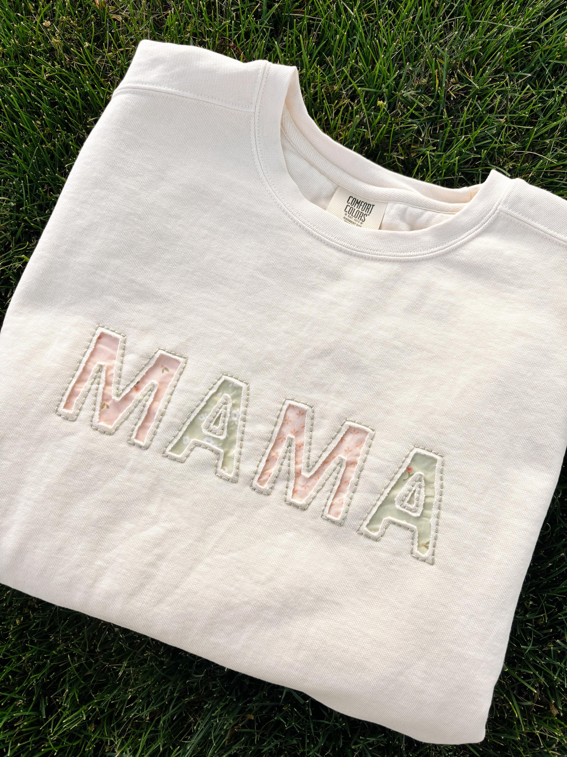 MAMA - Reverse Appliqué Hand Embroidery Design - Etsy