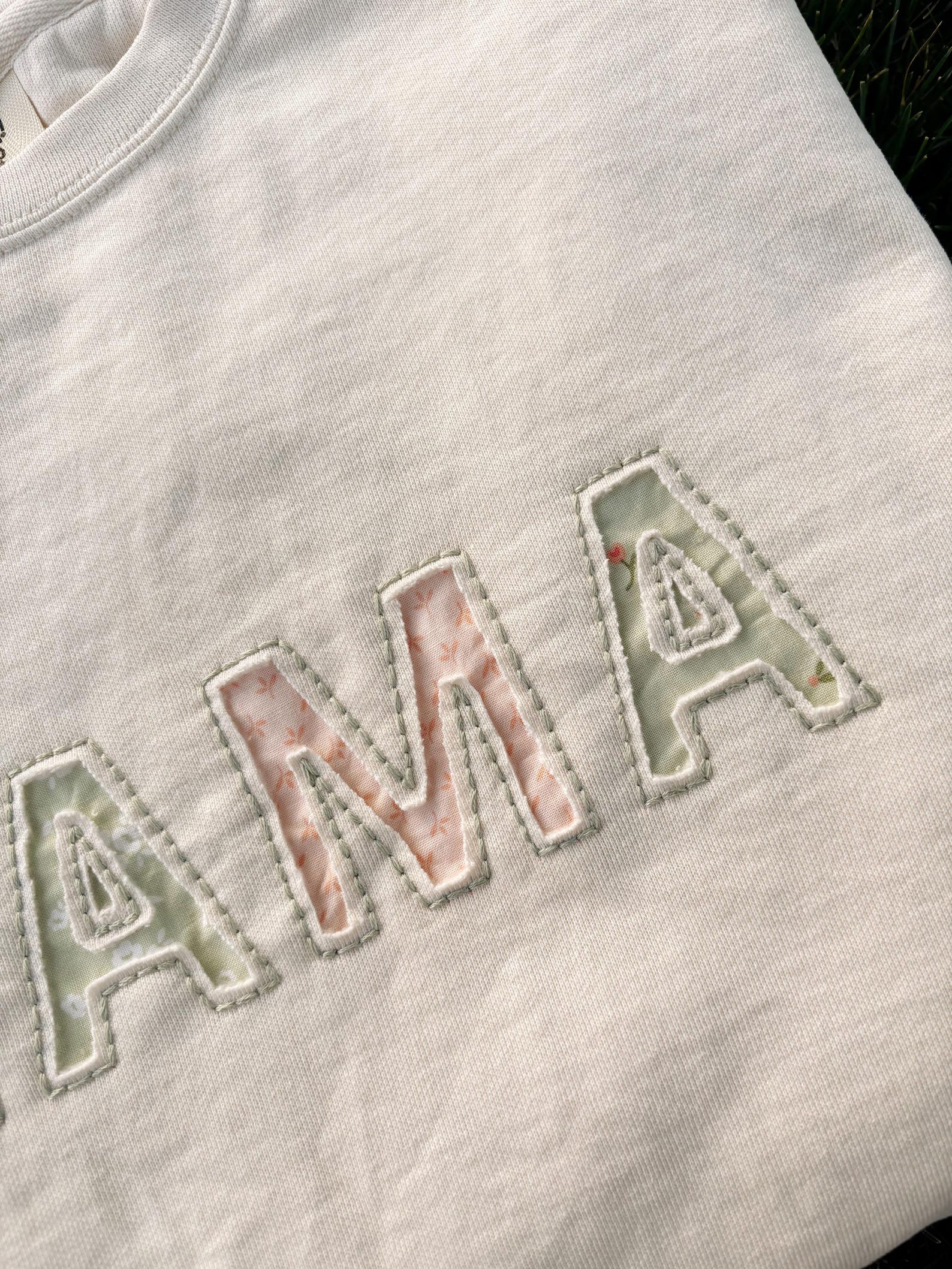 MAMA - Reverse Appliqué Hand Embroidery Design - Etsy