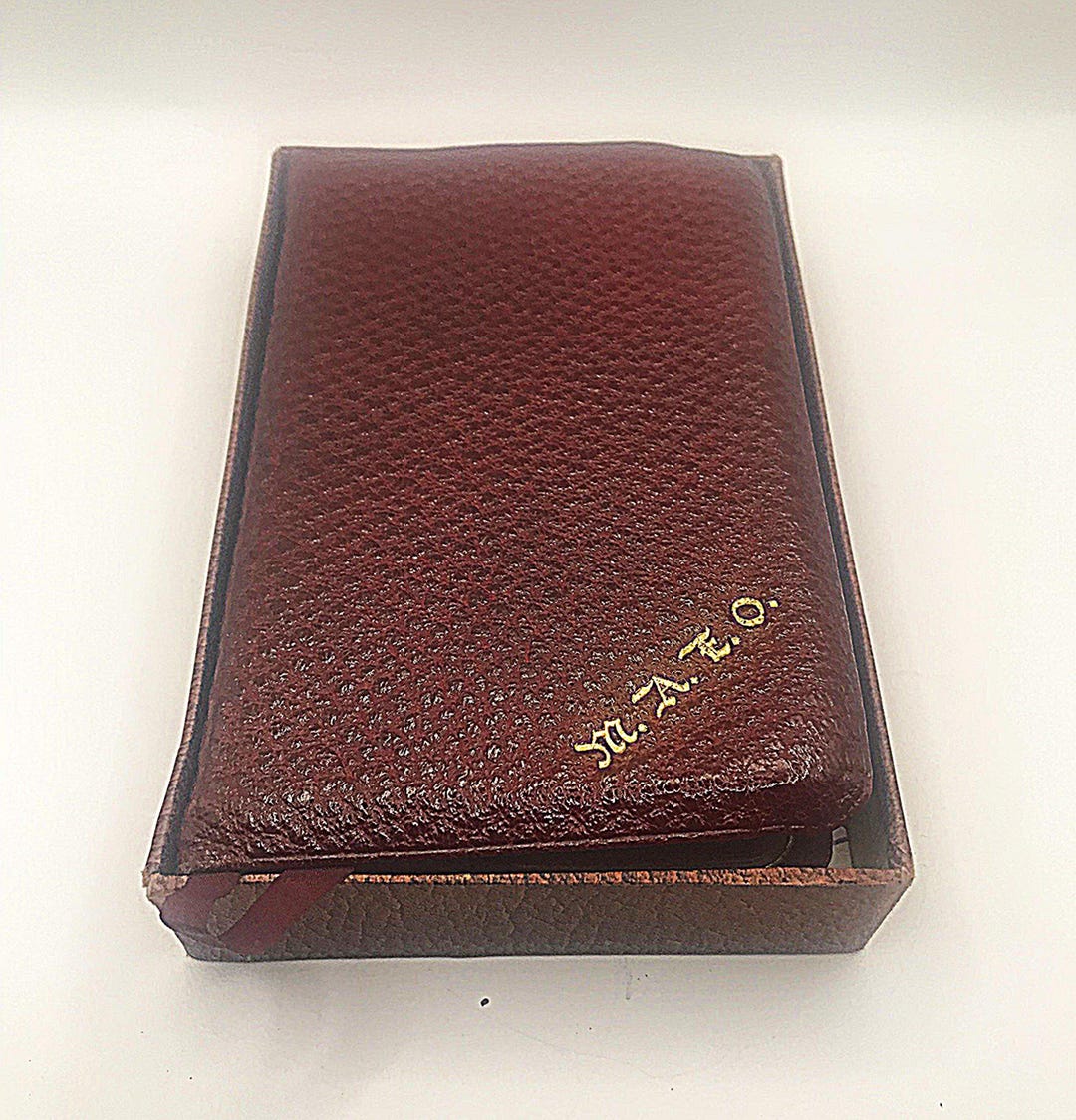 Vintage Maroon Yapp Leather Binding 1930s Oxford University Press Book ...