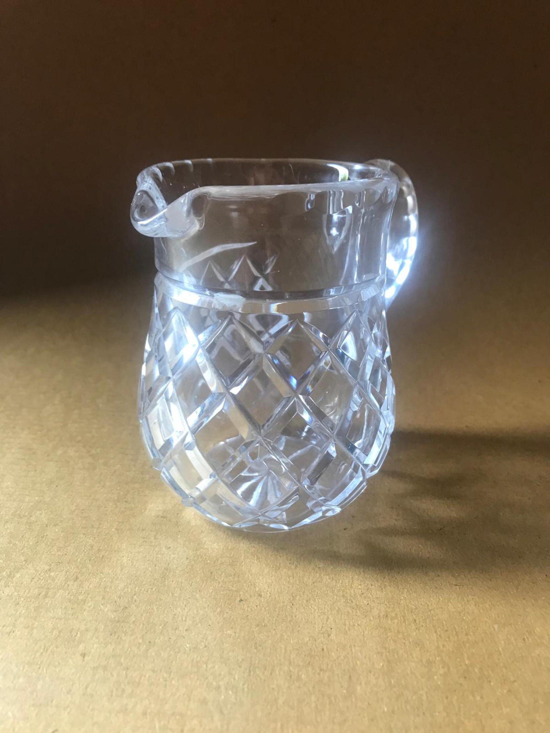Vintage Waterford Crystal Creamer With Ice Lip. - Etsy