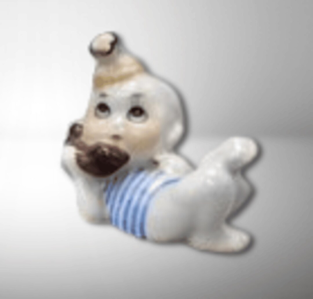 Vintage Chinese Porcelain Googly Eye Phone Baby Figurine (c.1920s-30s ...