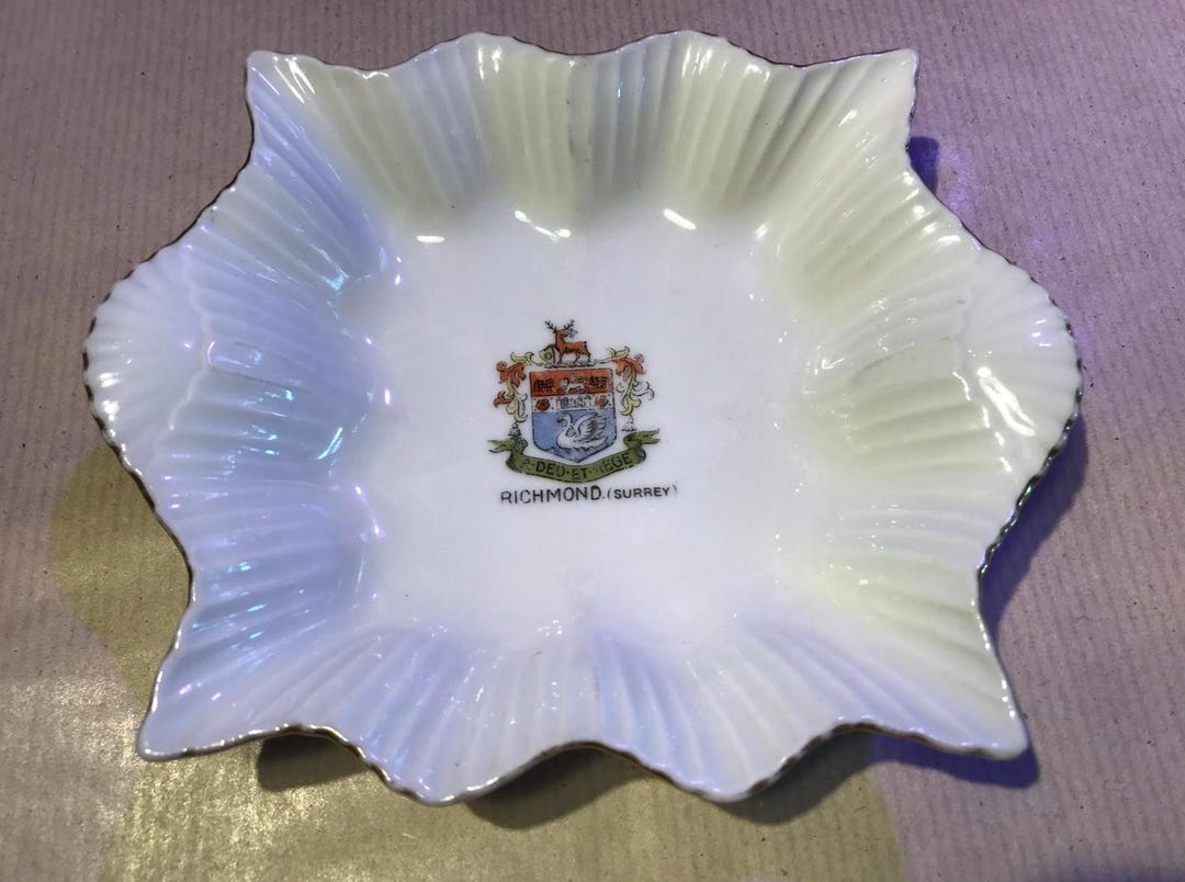 A Regal Relic: the Enchanting Vintage Crest Ware Porcelain Dish With ...