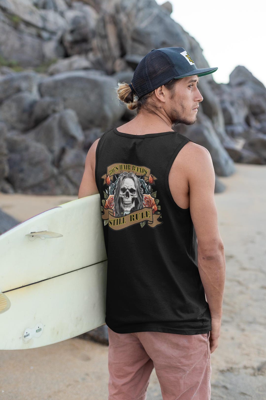 Retro '80's Hair Bands Still Rule' Concert Tank Top, 1980s Concert ...