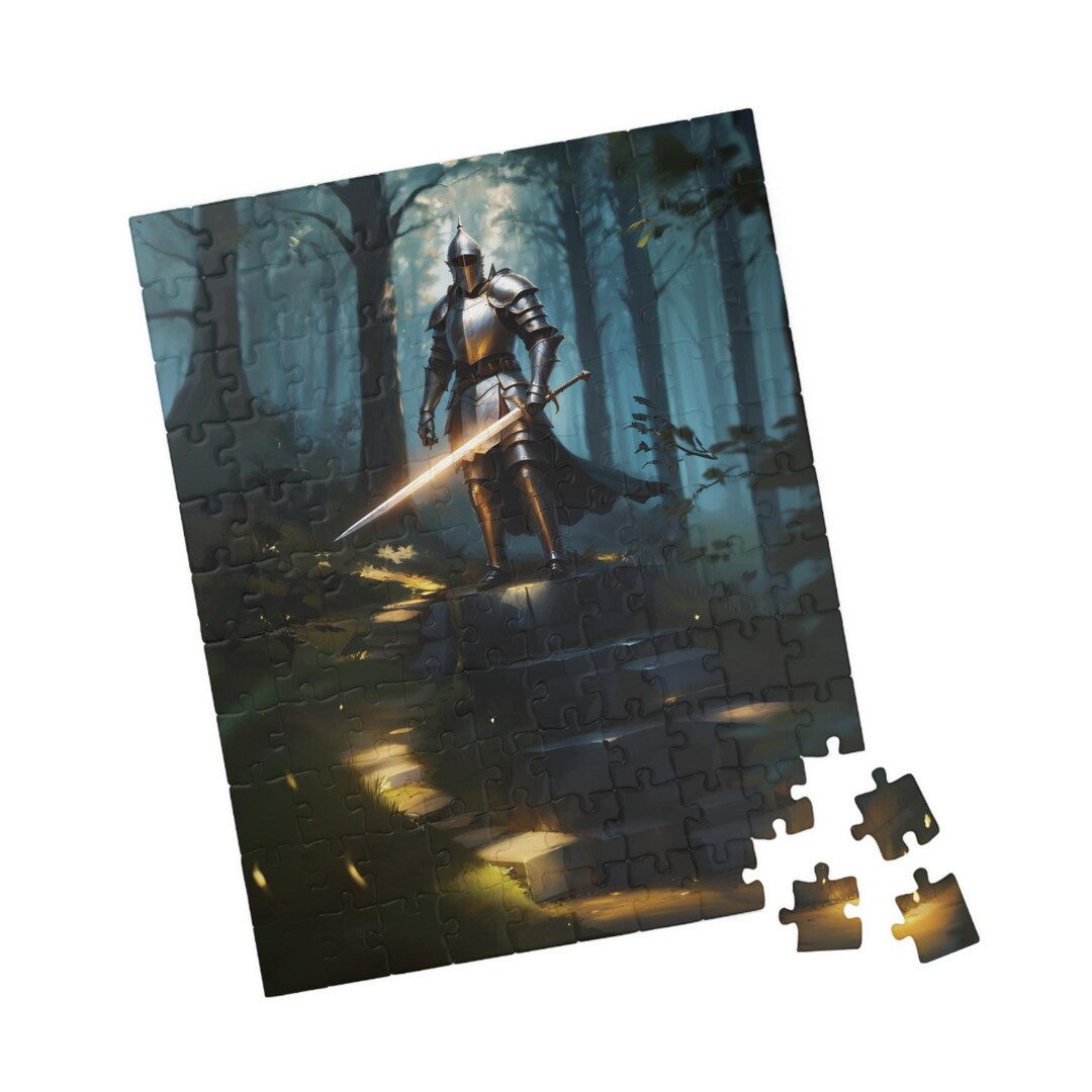 Jigsaw Puzzle, Paladin Knight, Unique Design, Game Night Activity ...