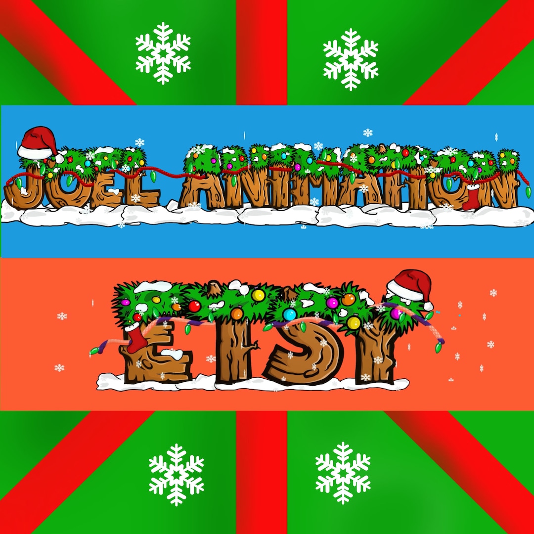 Personalized Animated Titles in HD, 4K Christmas Version and Sticker ...