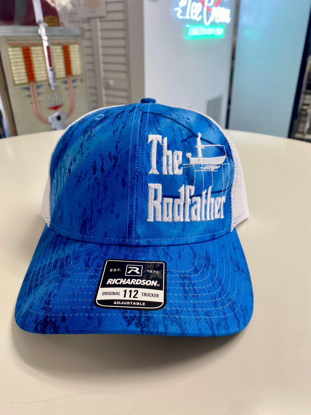 The rodfather Fishing Enthusiast Hat Custom Embroidery. - Etsy