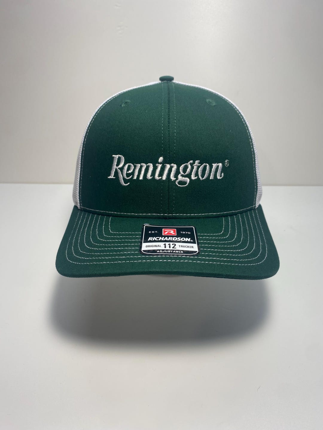 Remington Gun Text Logo Design Hat, Custom Embroidery, Richardson 112 ...